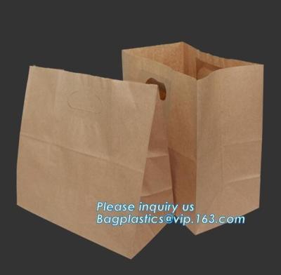 China 60gsm-van olie-Bewijs het Document Voedselkraftpapier Verpakkende Broodzak, het document van voedsel de bruine kraftpapier zak van het de zakbrood van de zaksandwich, BAGPLASTICS, PAC Te koop
