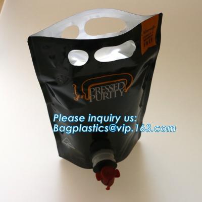 China wine bag with spout,Aluminum Foil Bag With Spout Tap Wine Pouch,spout pouch/Food grade liquid beverage bag with spout/Ru for sale