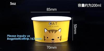 China 12oz 360ml 34oz 1000ml ice cream paper cup and paper lid,double pe coating single wall recycled 16oz icecream cup 500ml for sale