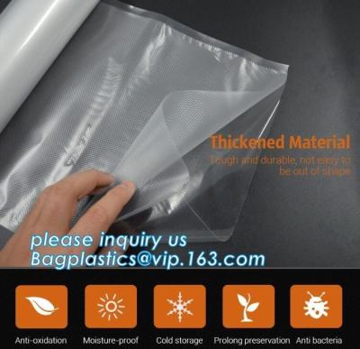 Cina L'alimento risigillabile di goffratura di vuoto insacca per l'umidità amichevole eco- di Rolls del sacchetto di plastica di stoccaggio dell'alimento di vuoto di struttura della famiglia in vendita