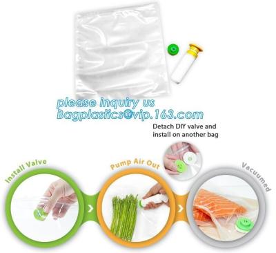 China reusable laminated plastic packing embossed vacuum sealed nylon food storage polythene bag on roll, BAGPLASTICS. BAGEASE for sale
