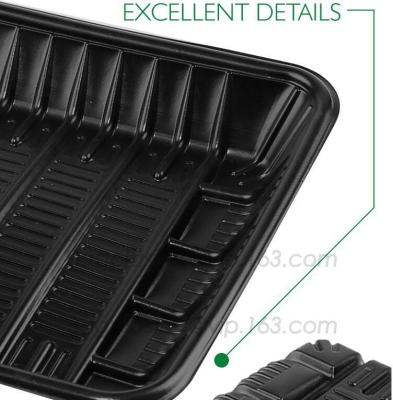 China PLA plate best selling prodcts, biodegradable PLA dinner plate for restaurant use, pla food box for meat for sale