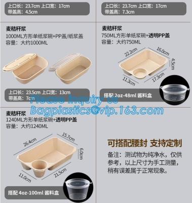 中国 生物分解性のマイクロウェーブ タケ サトウキビのバガスの食品容器、Ecoのリチウムが付いている友好的で使い捨て可能なサトウキビの食品容器 販売のため