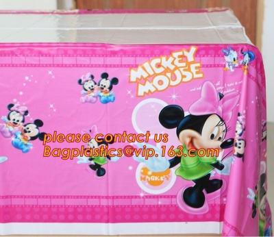 Cina tovaglia del tablecover 108*180cm/mappa di plastica eliminabili per i rifornimenti della decorazione del partito di buon compleanno dei bambini, mickey del fumetto in vendita