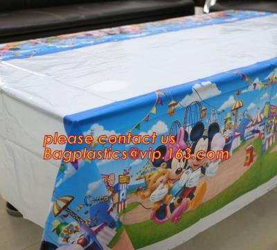 Cina il tablecover di plastica della tovaglia di principessa del fumetto di 108cm *180cm del partito eliminabile di buon compleanno fornisce il favore 1pcs/lo delle ragazze in vendita