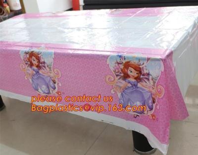 Cina il tablecover di plastica della tovaglia di principessa del fumetto di 108cm *180cm del partito eliminabile di buon compleanno fornisce il favore 1pcs/lo delle ragazze in vendita