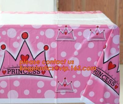 Cina il tablecover di plastica della tovaglia di principessa del fumetto di 108cm *180cm del partito eliminabile di buon compleanno fornisce il favore 1pcs/lo delle ragazze in vendita