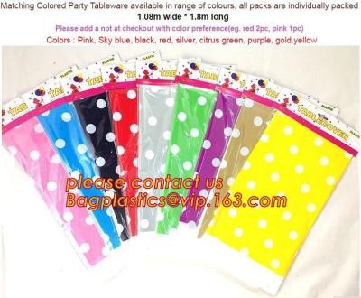 Cina Tovaglia di plastica della decorazione del rifornimento della festa di compleanno della doccia di bambino di Tablecover della tovaglia del punto di Polk, compleanno E delle ragazze del rifornimento del partito in vendita