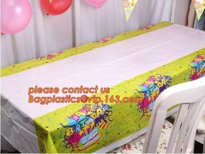 Cina I bambini all'aperto eliminabili di plastica dei ragazzi delle ragazze della tovaglia creativa della festa di compleanno fornisce gli accessori, partito di buon compleanno in vendita