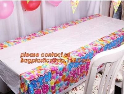 Cina I bambini all'aperto eliminabili di plastica dei ragazzi delle ragazze della tovaglia creativa della festa di compleanno fornisce gli accessori, partito di buon compleanno in vendita
