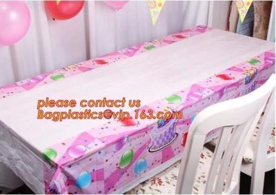 Cina I bambini all'aperto eliminabili di plastica dei ragazzi delle ragazze della tovaglia creativa della festa di compleanno fornisce gli accessori, partito di buon compleanno in vendita