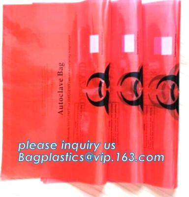 China autoclavable Biohazard Collection Bags, 40 Gallon Biohazard Garbage Bag, ldpe biohazard plastic bags, bagplastics, pac for sale