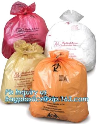 China Clinical Waste Bags (Yellow), Heavy Duty Sacks , 17in x 25in (x25), Popular PE/PP biohazard eco bag,garbage bag,plastic for sale