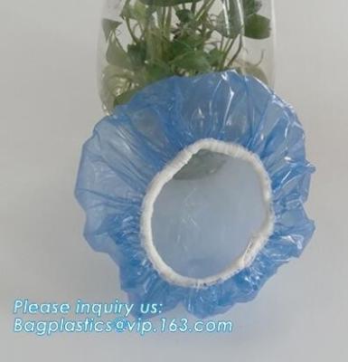 China Maschinell hergestellte Kappe des Fabrikbilligsten Wegwerf- Streifens Dusch-, Kappen-Shampookappe des Dusch-Kappen-Großhandels wasserdichte Dusch-Bio-eco zu verkaufen