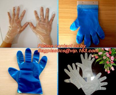 China Poly Gloves, Embossed, Premium Cast Polyethylene (CPE), Powder Free, Medium, Clear Food Prep Glove, Safety protection for sale