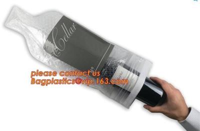 China Anti-Shock Reusable Plastic PVC Inflatable Bubble Liner Protective Pac Red Wine Bags Protector For Fragile bagease pack for sale
