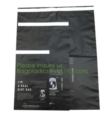 Cina Borse biodegradabili grige/bianche durevoli impermeabili ecologiche del corriere di PLA, corriere concimabile e biodegradabile ENV di 100% in vendita
