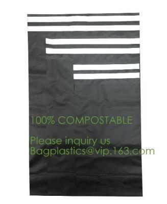 Cina Borse biodegradabili grige/bianche durevoli impermeabili ecologiche del corriere di PLA, corriere concimabile e biodegradabile ENV di 100% in vendita