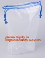 China biodegradable Customized Laundry Drawstring Poly Bag Plastic Laundry Bag For Hotel With Own Logo,Poly Plastic Drawstring for sale