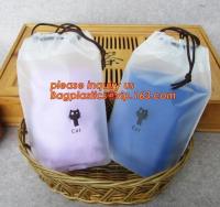 China Cotton String Biodegradable Laundry Bags Custom Drawstring  Logo Printed for sale