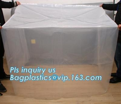China PE KRIMPT de Vochtbestendige Plastic Palletdekking, POLYETHYLEEN PALLETdekking, Europallet 80x120x250 cm, bagplastics, bageas Te koop