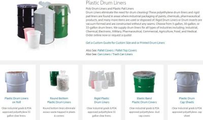 China rigid liner board rigid plastic liner rigid shelf liner rubbermaid rigid liner barrel liner 22 rigid liners for trash ca for sale