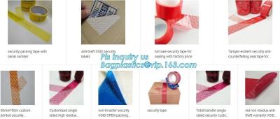 China Adhesive Security Tape Transfer Total Transfer And Non Transfer VOID for sale