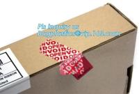 China Broken Custom Void Seal Sticker Label Torn Invalid Security Label Tamper Proof for sale