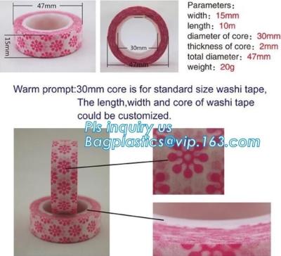 Cina Carta stampata di mascheramento impermeabile di Washi dell'etichetta in bobina scozzese adesiva in vendita