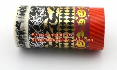 China Gold Foil Label Tape Label Sakura Diy Scrapbooking Masking Craft Gift Decorative for sale