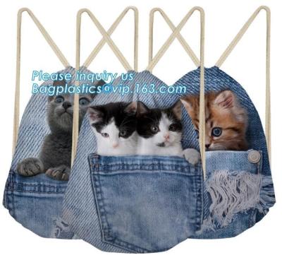 China Custom Printed Reusable Eco Bags Organic Cotton Drawstring Cotton Canvas for sale