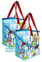 China Custom good quality smart portable polyester reusable folding shopping bag，210T polyester drawstring bag/drawstring back for sale