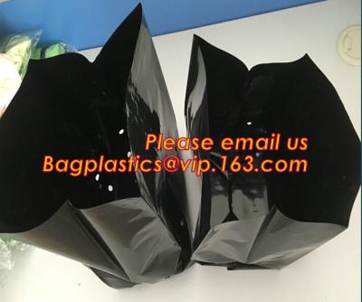 Cina il nero del polietilene coltiva il vaso di plastica della pianta delle borse che semina le borse della scuola materna, efficace crescita di plastica bianca nera stabilizzata UV in vendita
