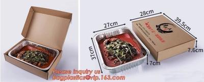 China Rectangular shape excellent quality Aluminium Material food grade disposable aluminium foil container BAGEASE PACKAGE for sale