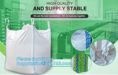 China 1 Ton - 2 Ton FIBC Jumbo Bags 100% Virgin Polypropylene PP Woven Packing Sand for sale