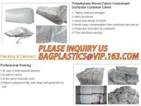 China Waterproof PE Plastic Drawstring Dumpster Container Liners for waste disposal,Drawstring Dumpster Container Liners also for sale