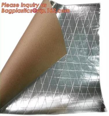 China Aluminium-Folie-Baumwollstoff-Kraftpapier-Papier, das Isoliermaterial für Hochbau, leuchtende Sperre gegenüberstellt, lamellierte gesponnene Clo zu verkaufen