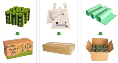 China Large Biodegradable Compost Bags Refuse Garden Waste Dustbin Liners Sacks for sale