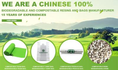 China Large Biodegradable Compost Bags Refuse Garden Waste Dustbin Liners Sacks for sale