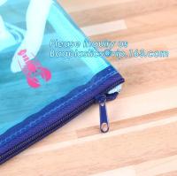 China Backpack Slider Zipper Bags / Vase Drawstring Bag Waterproof PVC Header for sale