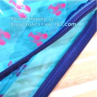China Backpack Slider Zipper Bags / Vase Drawstring Bag Waterproof PVC Header for sale