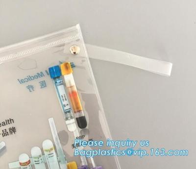 Cina Il PVC del vinile insacca il sacchetto di trucco di stoccaggio, vinile a chiusura lampo delle borse del cursore in vendita
