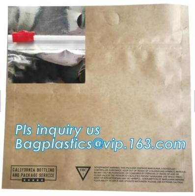 China herbal tobacco leaf black resealable flat aluminum foil pouch, 1g,3g,5g,10g tobacco Pouches Herbal Bag hot sale in Potpo for sale