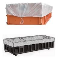 China Large durable drawstring dumpster container liner for garbage disposable,dump truck liner |plastic bed liners for dumpst for sale