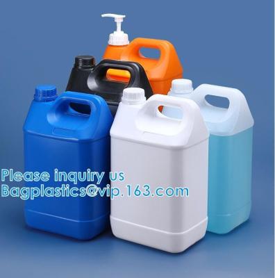 China Square Plastic Jug Container, Gallon Big Hdpe Plastic Juice Bottle Milk Bottle With Handle For Drinks Water for sale