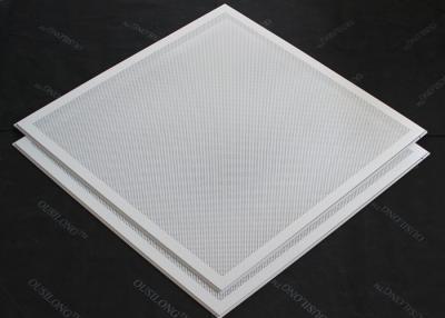 China T 15 paste 595x595mm Aluminium aan of het Staal lag in Plafond betegelt Geperforeerd of Duidelijk Wit Te koop