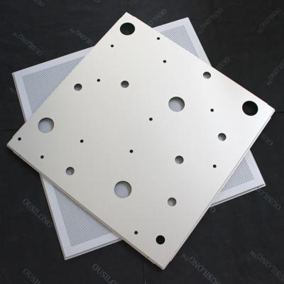 China Geperforeerd CNC legt in Plafondtegels 600x600mm Vals Plafondcomité RAL9010 Te koop