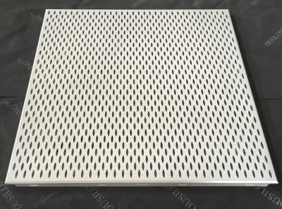中国 天井の穴があいたアルミニウム音響の偽の天井の葉の定形耐火性クリップ 販売のため