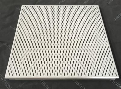 中国 天井の葉によって形づけられる電流を通された鋼鉄金属クリップは室内装飾のためのパネルをタイルを張ります 販売のため