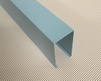 Cina Altezza lineare a forma di U di alluminio rivestita 100mm di larghezza 50mm del soffitto del metallo della polvere blu in vendita
